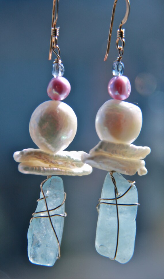 Fancy Drop Earrings Perfect for a Beach Wedding - Etsy