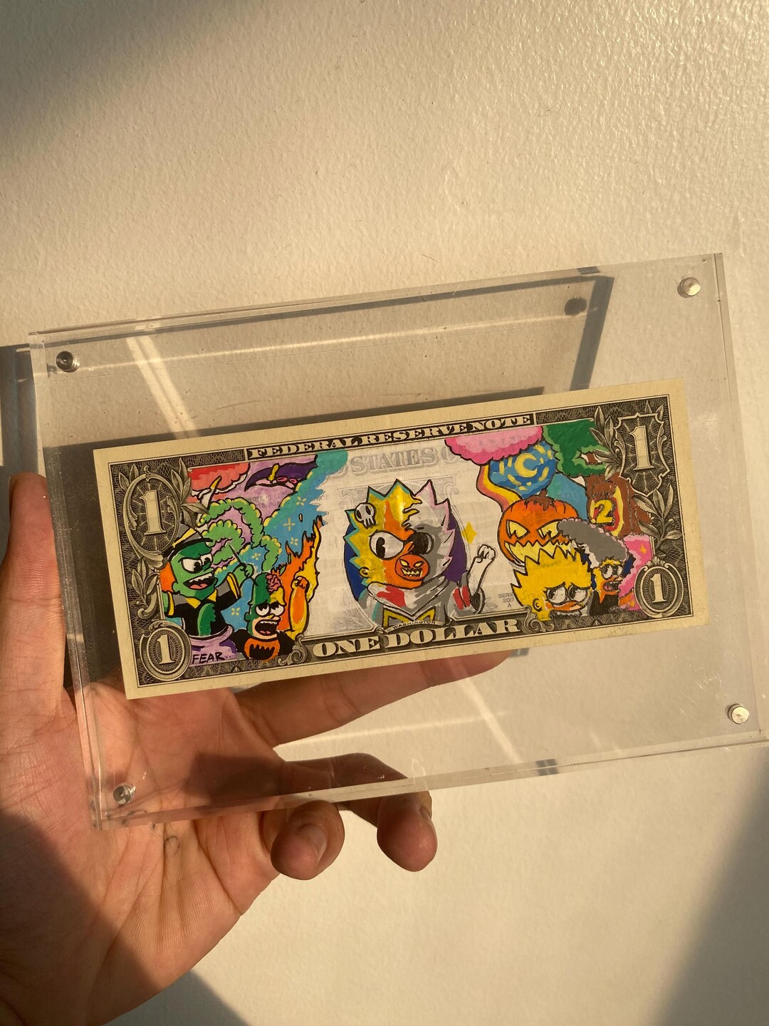 Lisa Simpson Dollar Bill Art Unique Halloween Decor & Fun Gift for Him ...