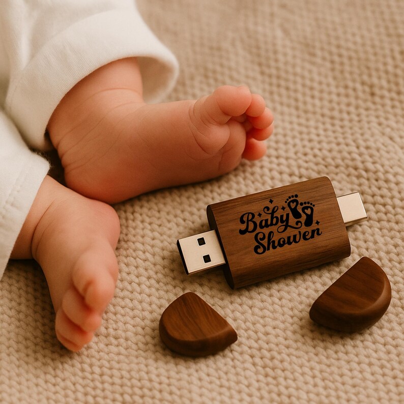 Custom Dual USB Stick Type A & C | Wooden Flash Drive for Engagement ...