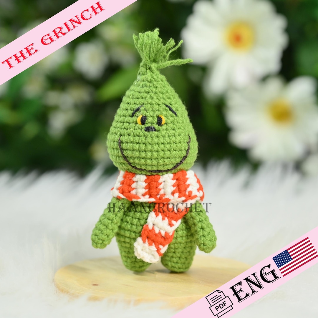 The Grinch Crochet Pattern, Grinch Crochet, Grinch Doll, Grinch ...