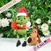 Crochet Pattern Christmas Green Villain and Dog, Grinch Crochet Pattern ...