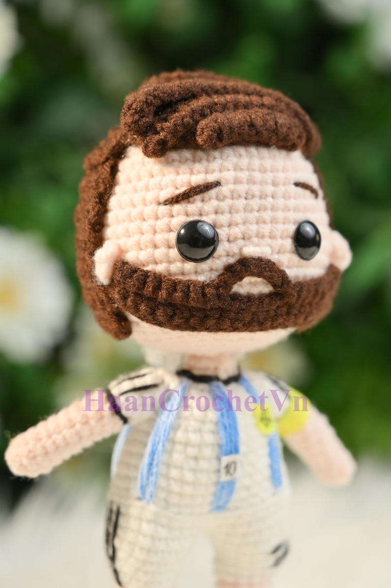 Crochet Lionel Messi Pattern, M10 Crochet Doll, Lionel Messi Doll ...
