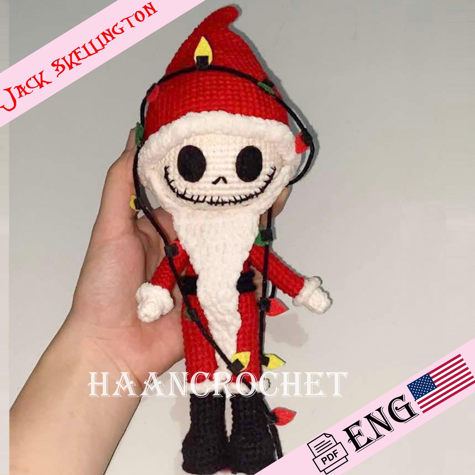 Jack Skellington Crochet Doll Pattern, Jack Skellington Crochet Pattern ...