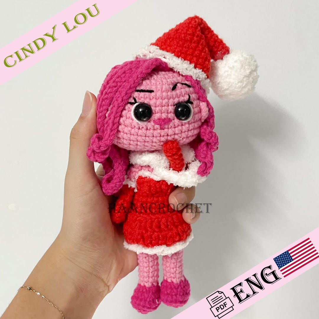Crochet Pattern Christmas Cindy Lou, Cindy Lou Crochet Pattern , Cindy ...
