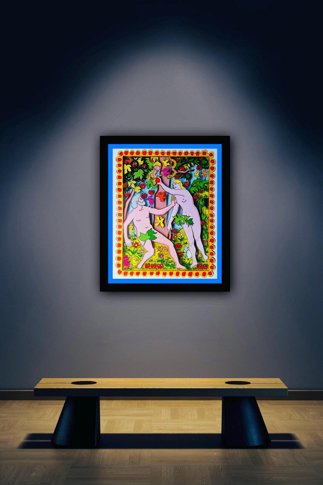 James Rizzi: "3d Adam and Eve" 1998. Signed With Registration in ...