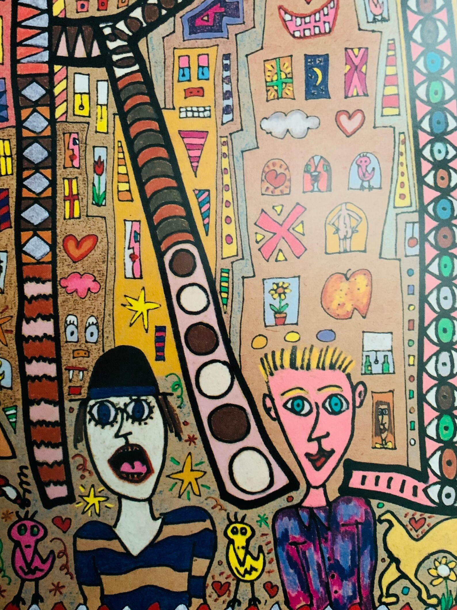 James Rizzi First Exhibition Poster! 1988 Colour Offsetlithograph. in ...