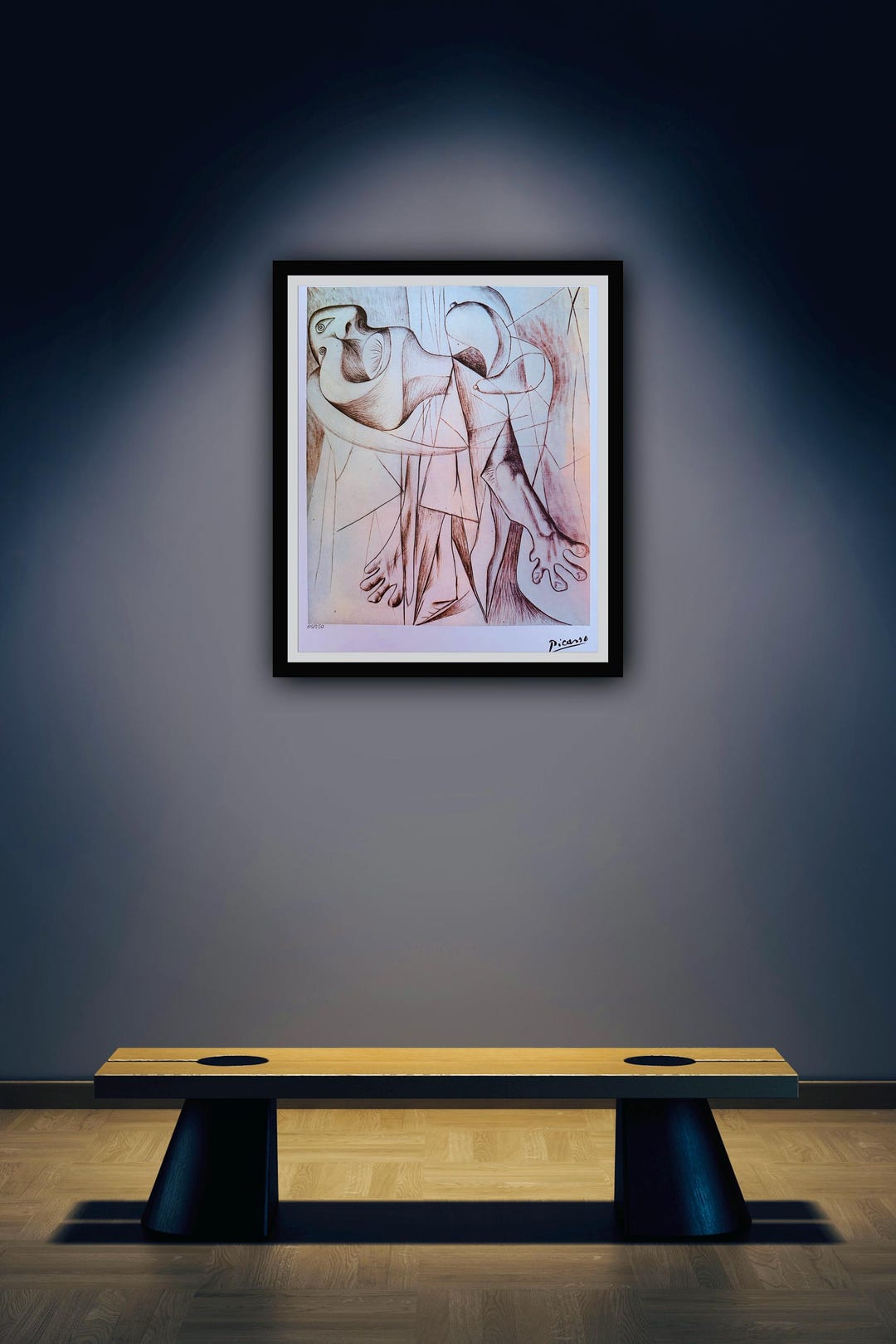 Pablo Picasso: the Swimmer. Signed and Numbered, Litho. - Etsy