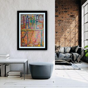 James Rizzi First Exhibition Poster! 1988 Colour Offsetlithograph. in ...