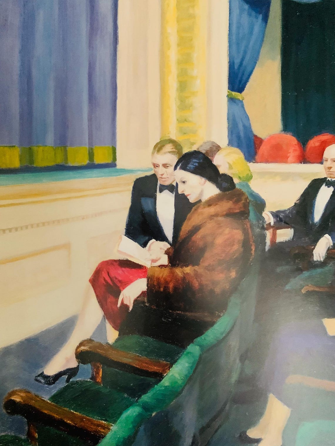 Edward Hopper, Colour Lithograph first Row Orchestra, 1951 1997. High ...