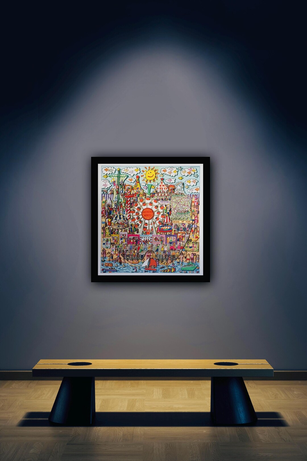 James Rizzi: "the Big Apple is Big on Coney Island". Signed With ...