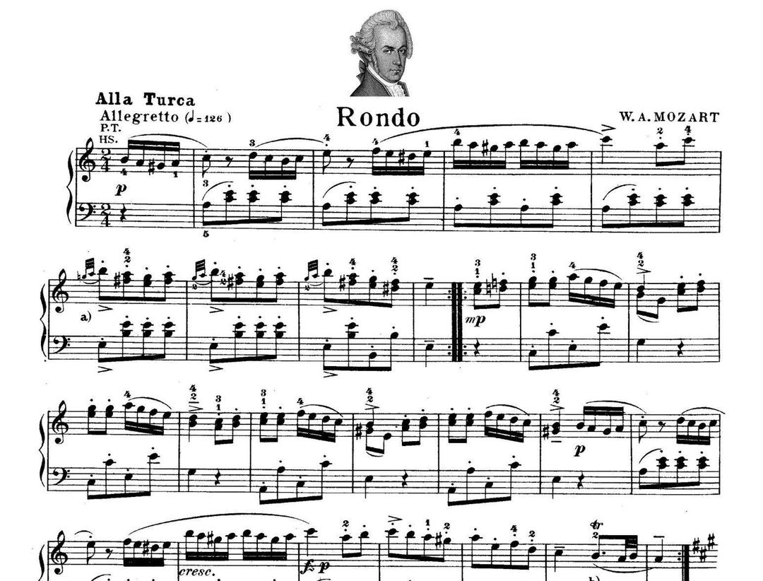 Mozart - Rondo Alla Turca (turkish March) K331 3rd Movement - Etsy