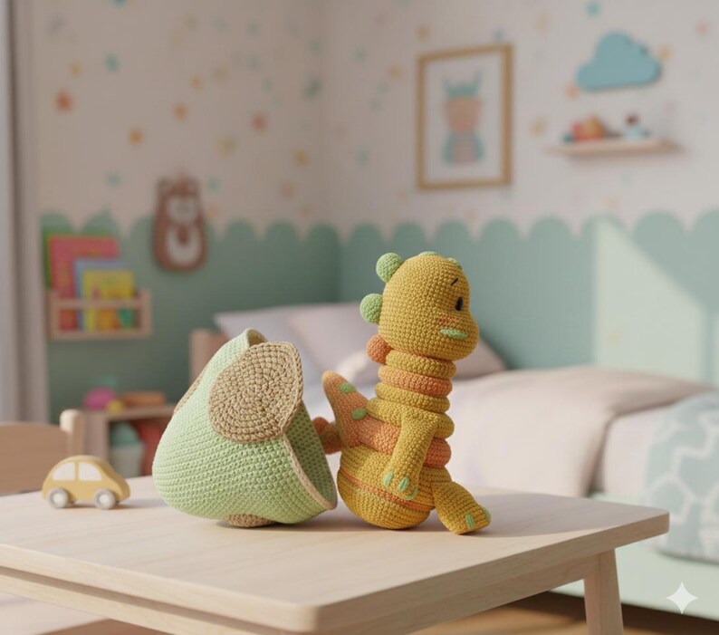 Crochet Baby Dino Stacking Toy Pattern, Dinosaur Egg Amigurumi PDF ...