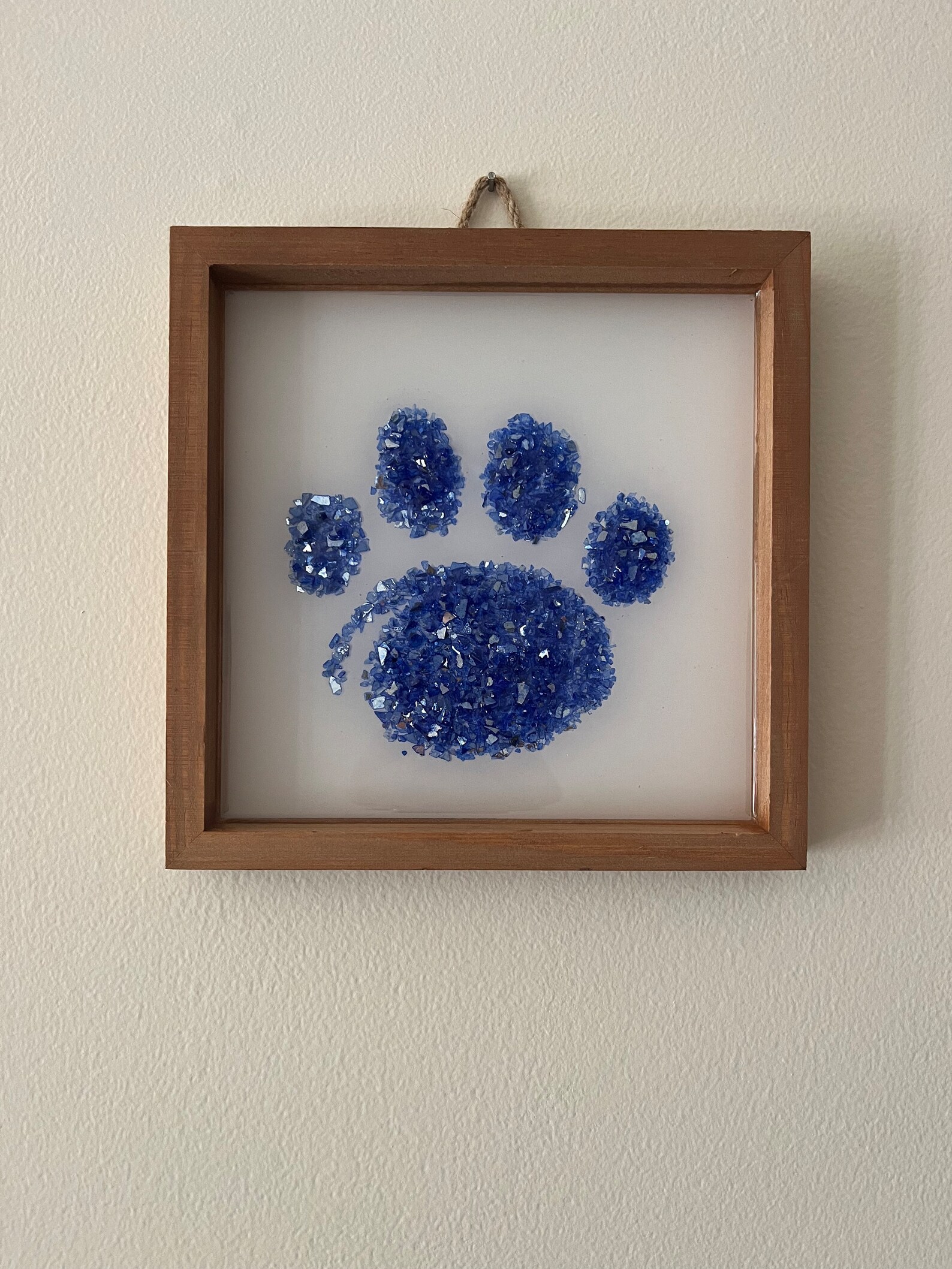 Penn State Paw Print Glass Wall Decor - Etsy