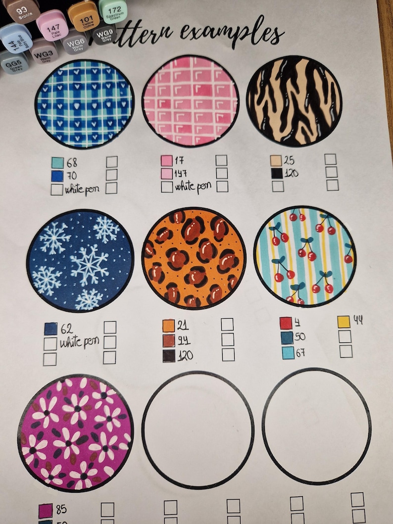 Marker Coloring Pattern Practice Sheets: Texture Template (PDF Download ...