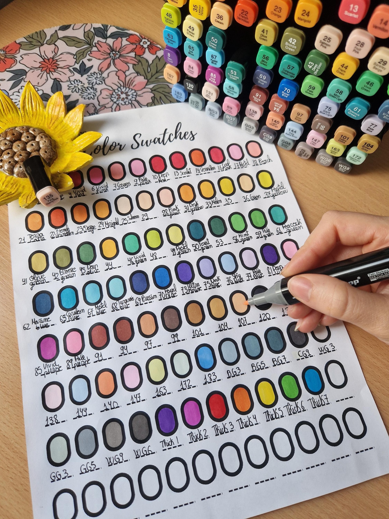 Color Swatch Chart, Printable Color Swatchs, Color Swatch Template ...