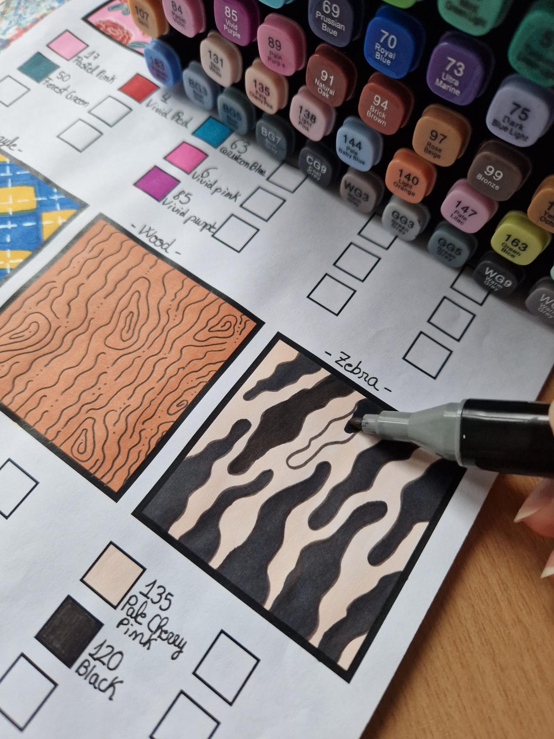 Coloring Pattern Templates: Practice Sheets (PDF Download) - Etsy