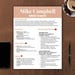 Professional Resume Template With Clean Design and Customizable ...
