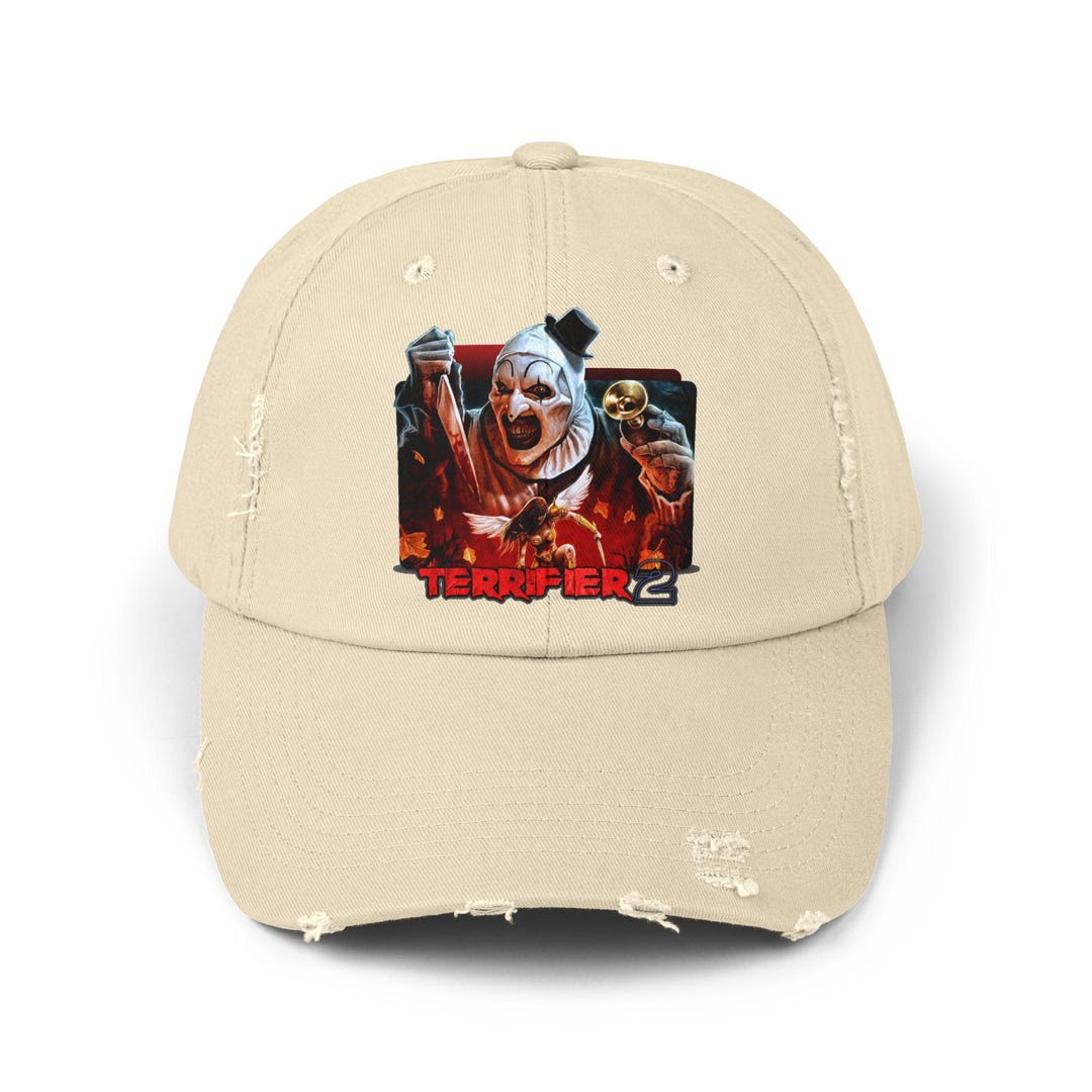 Horror Movie Fan Unisex Distressed Cap, Art the Clown Hat, Terrifier 2 ...