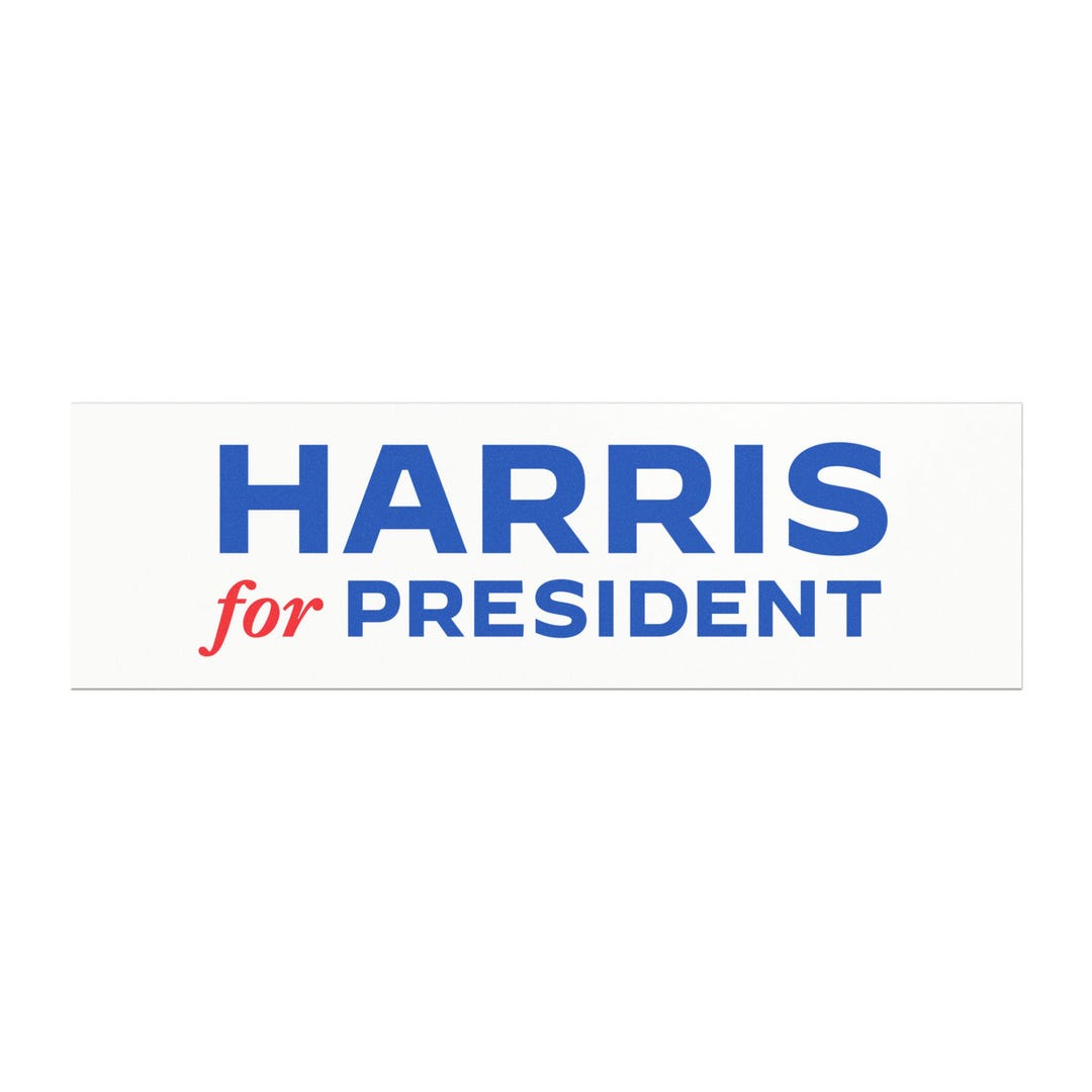 Political Car Magnet Kamala Harris for President, Election Campaign ...