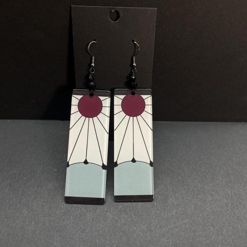 Demon Slayer Tanjiro Earrings - Etsy