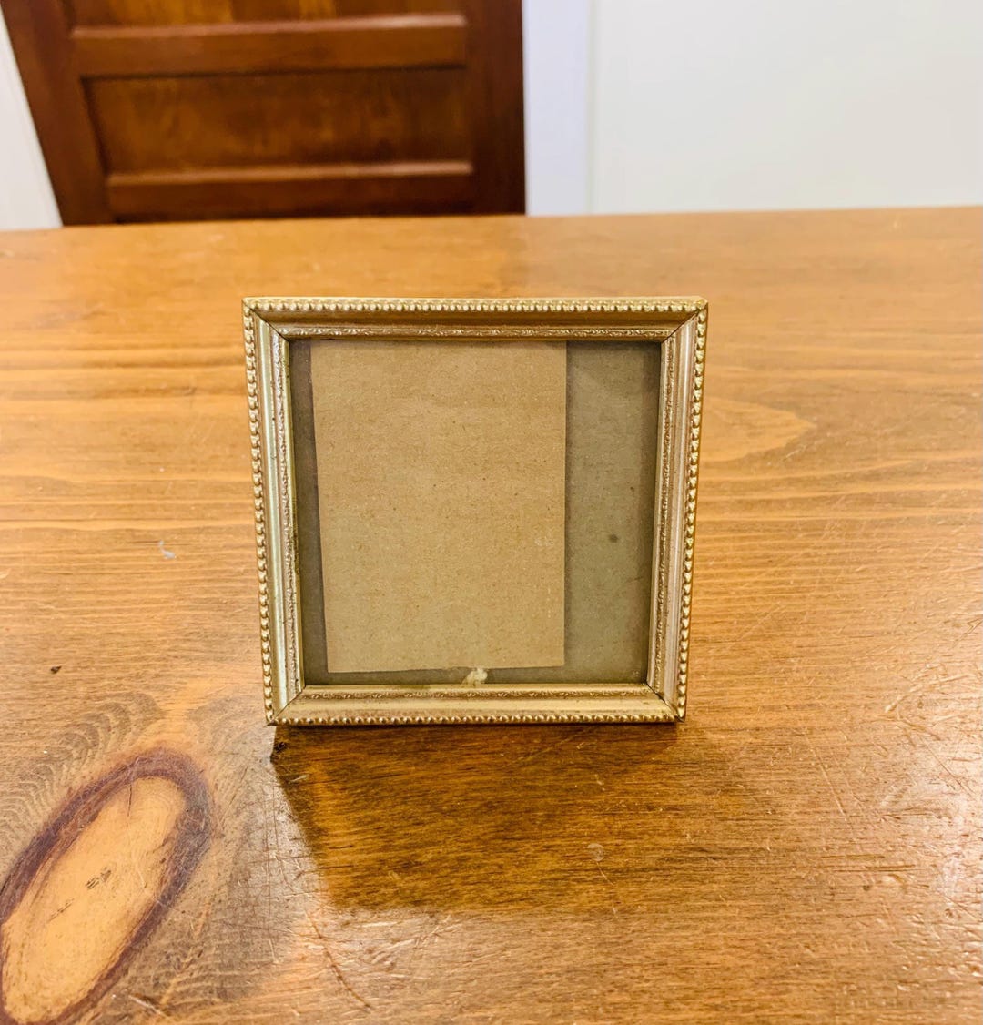 Vintage Brass 3.5x3.5 Picture Frame - Etsy