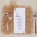 BOHO Pampas Grass Menu Template Bohemian Wedding Menu Printable Pampas ...