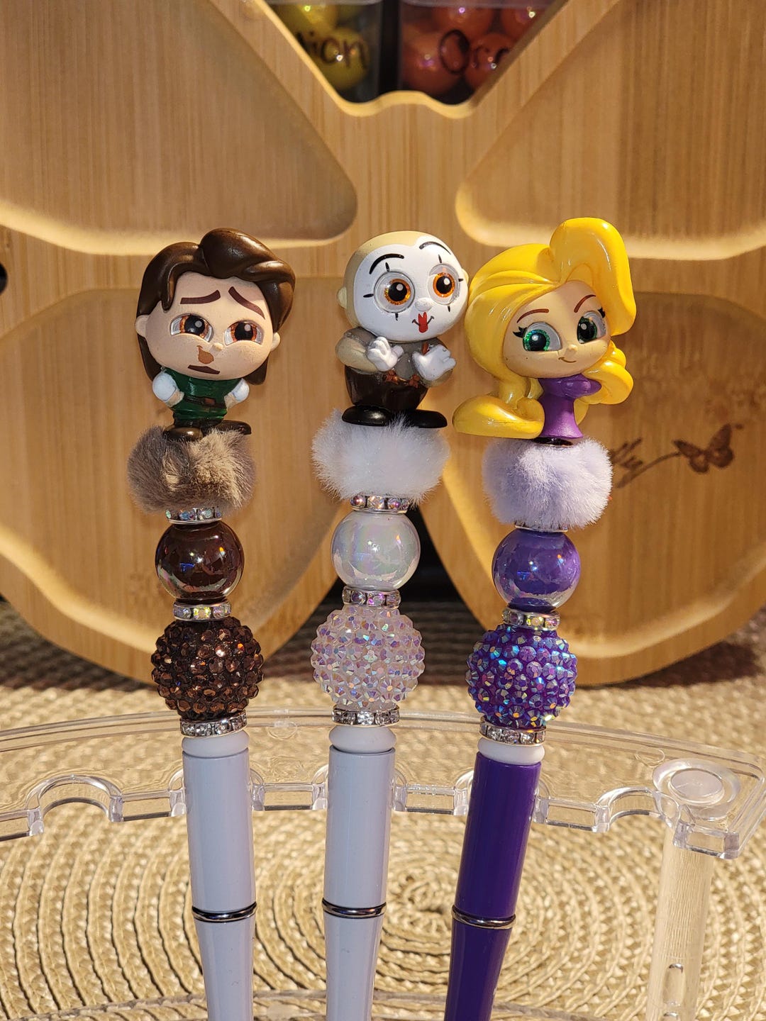 Disney's Tangled Inspired Autograph Pen, Beaded Ballpoint Pen Made With ...