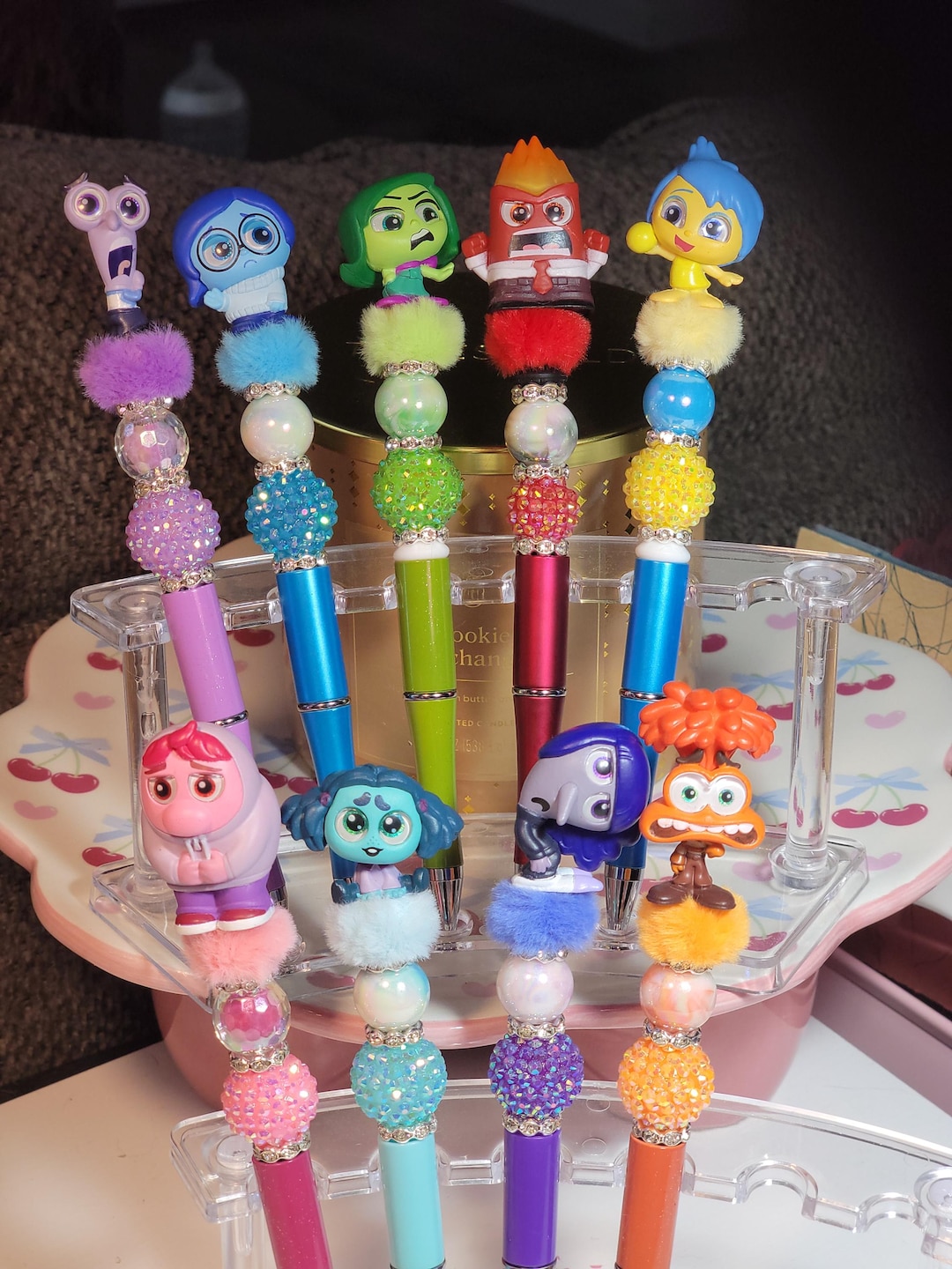 Disney's Inside Out 2 Inspired Autograph Pen, Beaded Ballpoint Pen Made ...