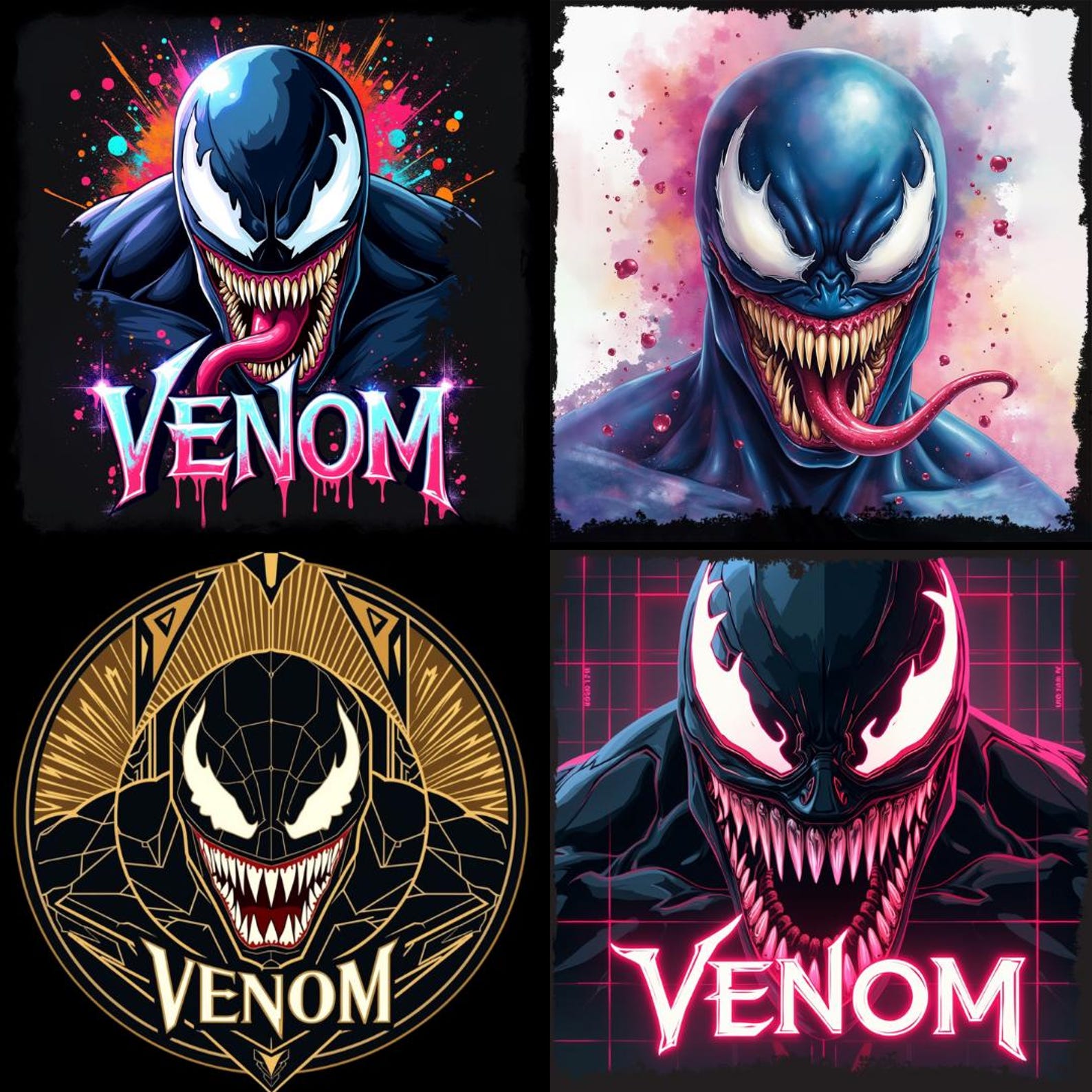 Venom PNG, Bundle Pack 10 Venom Pngs, Digital Download, Sublimation ...