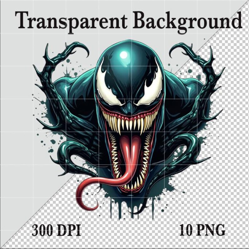 Venom PNG, Mega Pack 20 Venom Pngs, Bundle, Digital Download ...