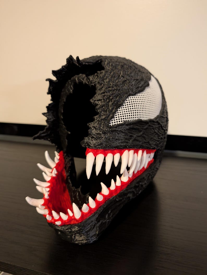 Venom Half-face Mask / Helmet cosplay - Etsy