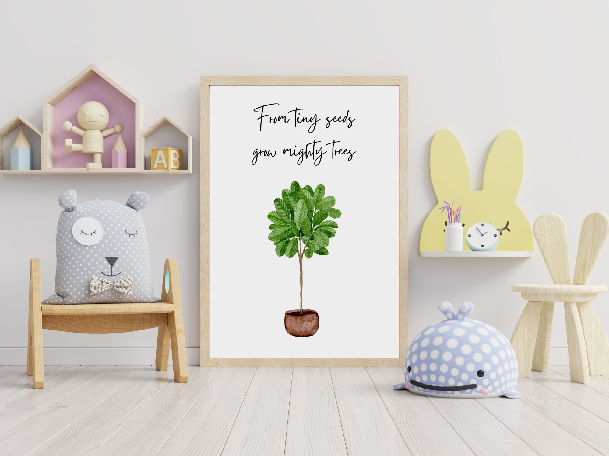 From Tiny Seeds Grow Mighty Trees, Digital Art Print, Printable Wall ...