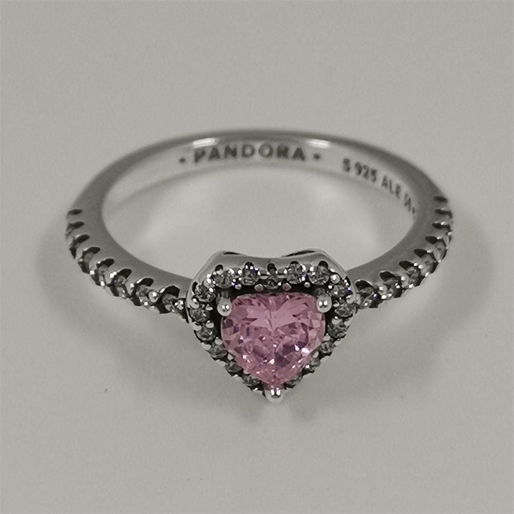 Pandora Elevated Pink Heart Ring S925sterlingsilver 50/52/54/56/58 - Etsy