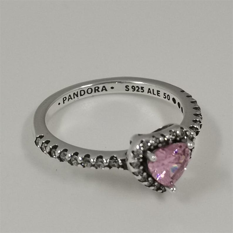 Pandora Elevated Pink Heart Ring S925sterlingsilver 50/52/54/56/58 - Etsy