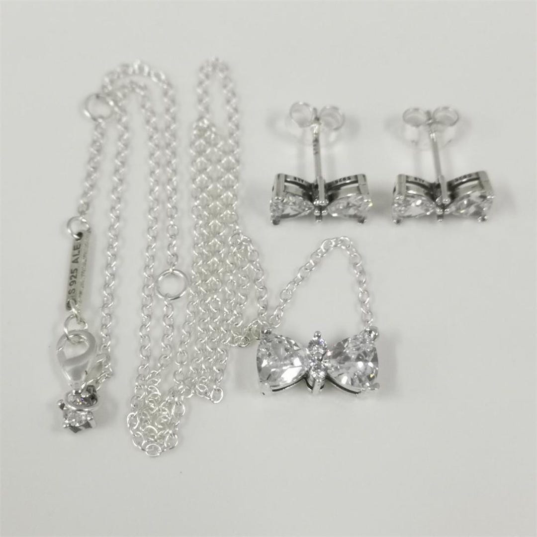 Pandora Sparkling Bow Jewellery Gift Set - Etsy