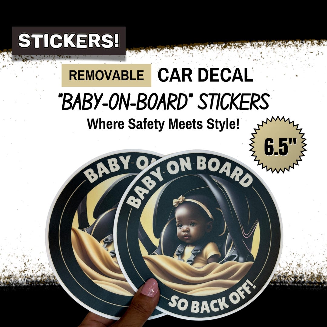 BABY on Board Stickers Car Decal Children Safety Bumper Stickers Unique ...