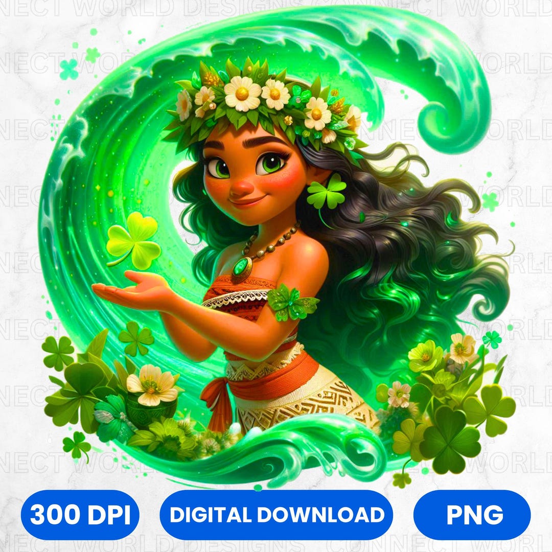 Princess St Patrick Day Png Cute Cartoon Clipart Png Happy St Patricks ...