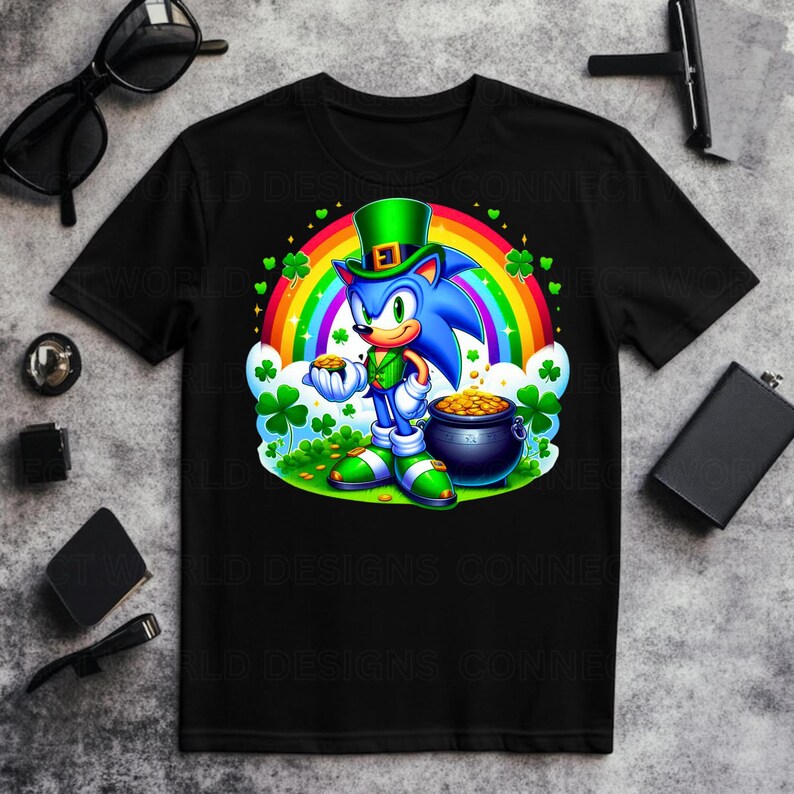 Cartoon St Patrick's Day Sonic PNG Clipart (digital Download) - Etsy