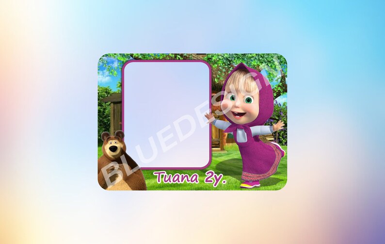 Masha And The Bear Instant Download Clipart Cake Topper Printable 4686