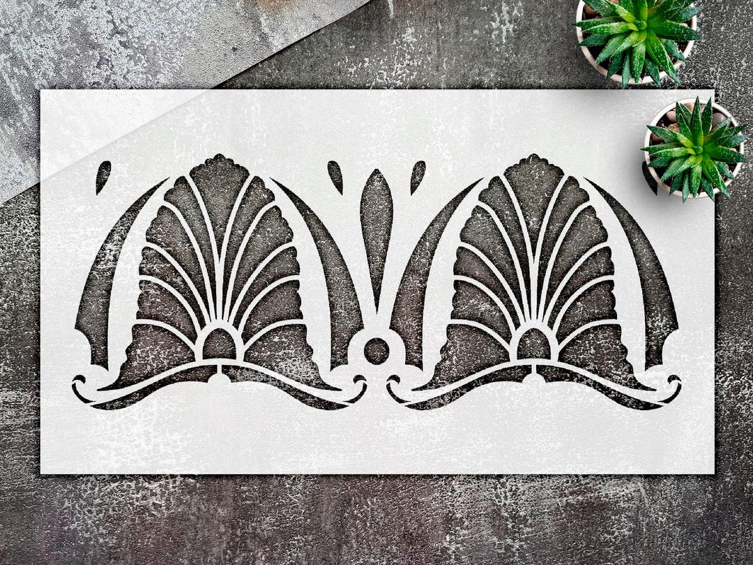 Greek Stencil Ornament Border Pattern Reusable Template for DIY Home ...