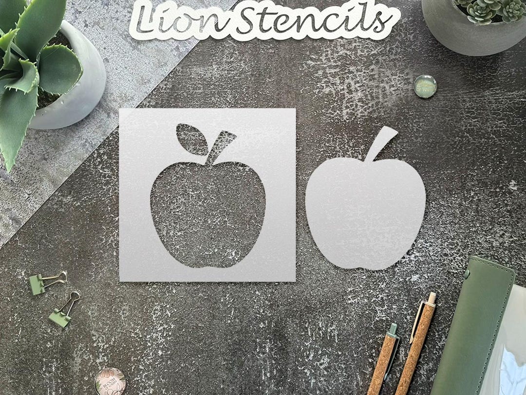 Apples Stencil Reusable Plastic Template for Painting, Crafts & Wall ...