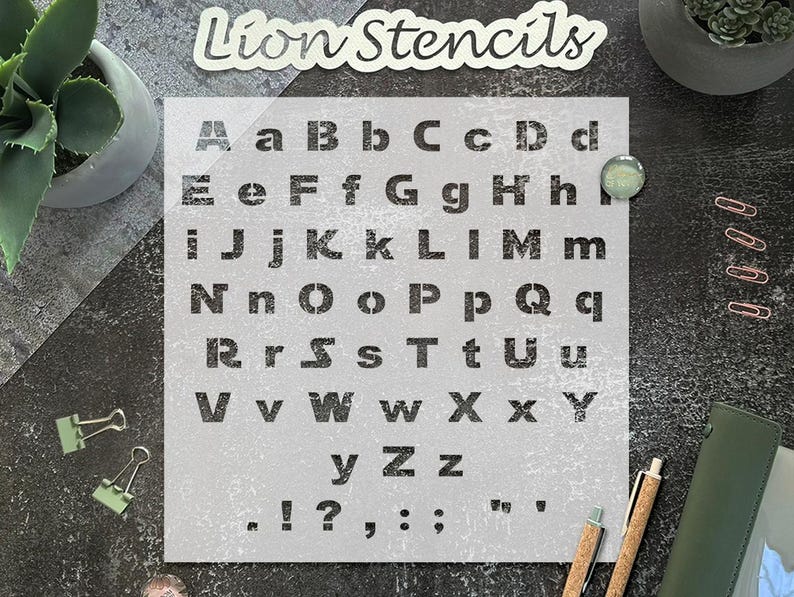 Star Wars Alphabet Stencil Template, Reusable Mylar Plastic Stencil ...