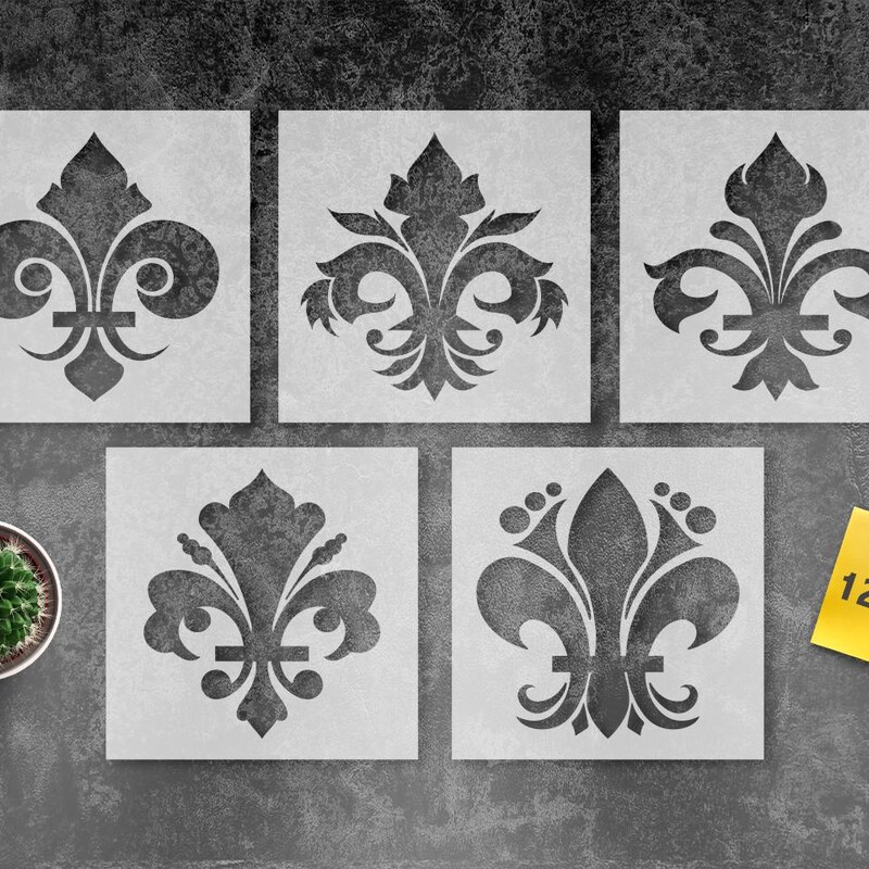Fleur De Lis Stencil - Etsy
