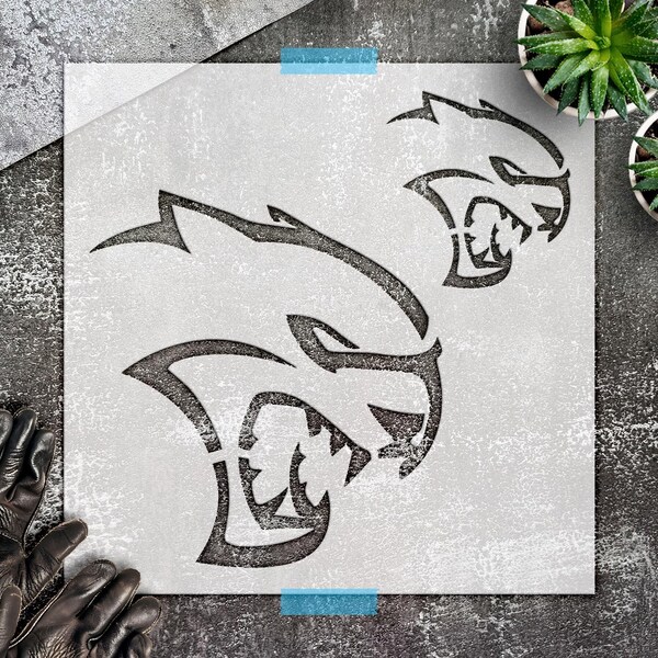 Hellcat Logo Stencil - Etsy