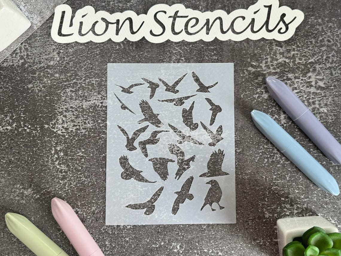 Bird Stencil Template Reusable Stencil for Painting, Crafts, and DIY ...