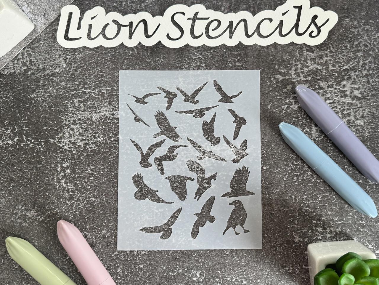 Bird Stencil Template Reusable Stencil for Painting, Crafts, and DIY ...