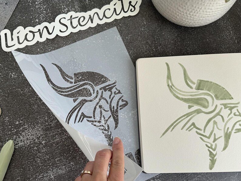 Viking Head Stencil | Reusable Stencils for Painting on Wood, Glass ...