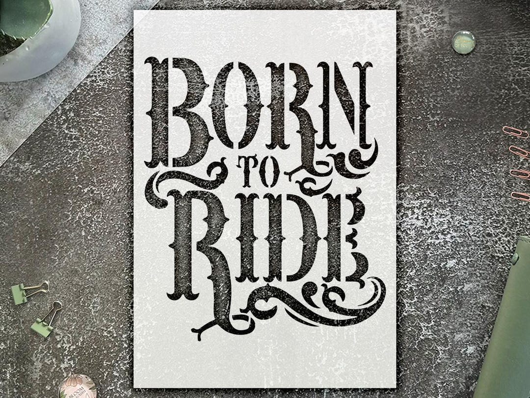 Harley Davidson Motorcycle Stencil, Reusable Mylar Template for DIY ...