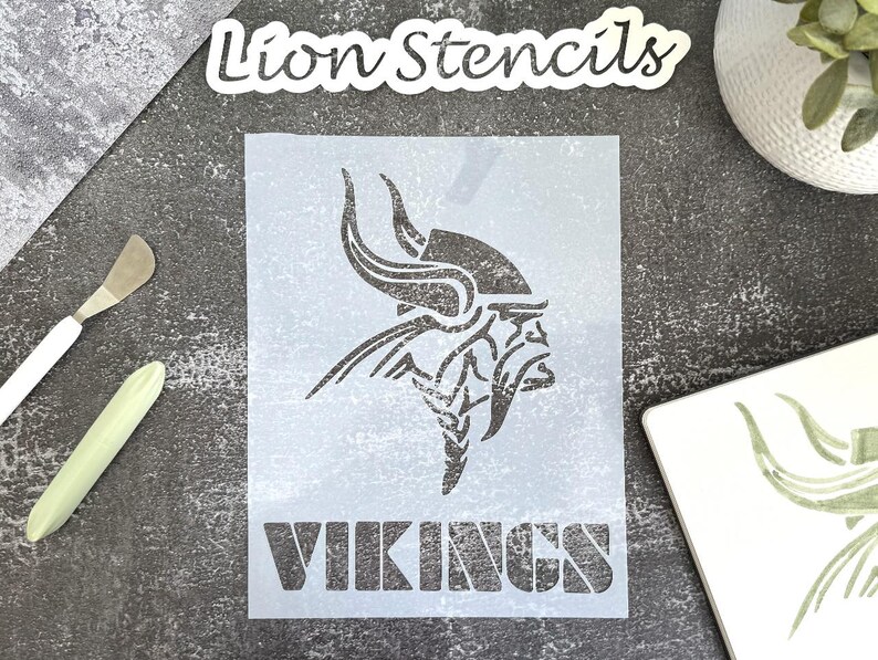 Viking Head Stencil | Reusable Stencils for Painting on Wood, Glass ...