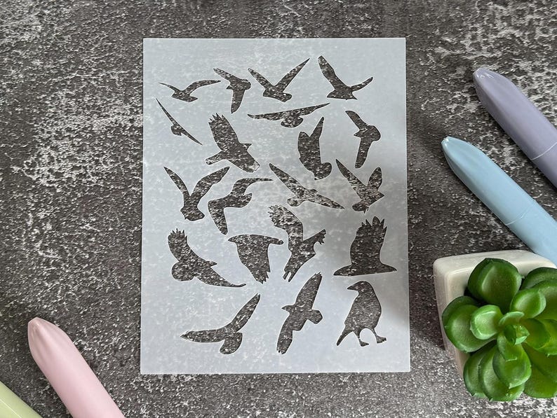 Bird Stencil Template Reusable Stencil for Painting, Crafts, and DIY ...